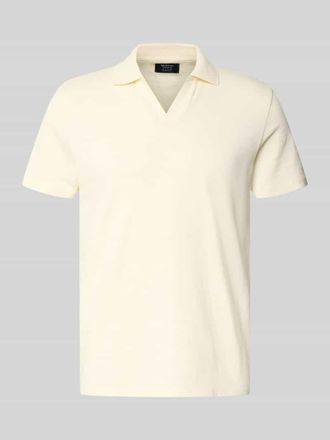 Mc Neal Slim Fit Poloshirt mit V-Ausschnitt