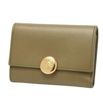Loewe Portefeuille Pre-owned (tri-fold) - Femme - Pre-owned - Vert - Taille: ONE Size