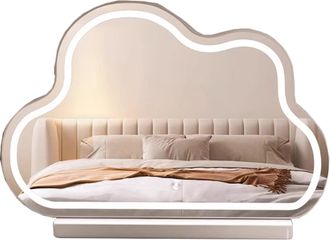 Generic Spiegel Schminkspiegel Badezimmerspiegel Unregelm&auml;&szlig;iger f&uuml;r Schlafzimmer Wohnzimmer(White)