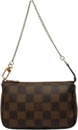 Louis Vuitton Pre-owned Mini Pochette Accessoires - Femme - Pre-owned - Brun - Taille: ONE Size