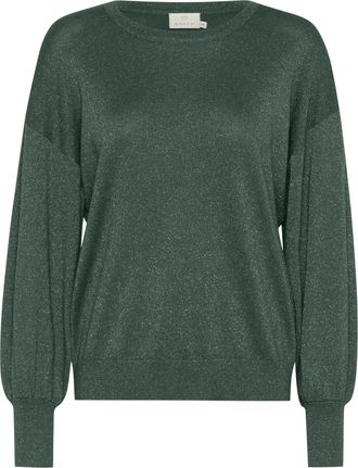 Kaffe Strickpullover KAregina Damen Strickpullover Glitzer Langarm Winter Pullover Casual Elegant Garden Topiary M