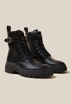 Claudie Pierlot Bottines rangers cuir