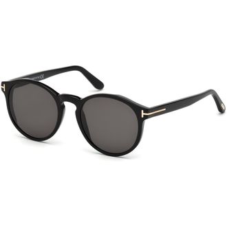 Tom Ford FT0591 IAN-02 Lunettes de soleil, Noir/Fum&eacute;e, 51 mm