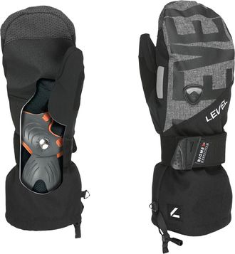 Level Fly JR Fäustling 2025 Black/Grey, 7