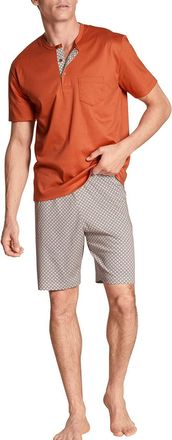 CALIDA Calida Herren Relax Selected Pyjamaset, Mandarine orange, 56