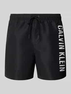 Calvin Klein Underwear Regular Fit Badeshorts mit Label-Print