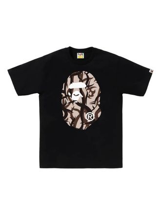 A Bathing Ape t-shirt Camo Big Head - Noir