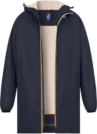 K-Way Herren Jacken blau Mikrofaser unifarben