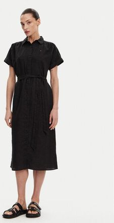 Tommy Hilfiger Hemdkleid Ess WW0WW44653 Schwarz Regular Fit