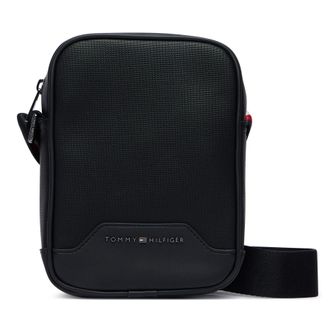 Tommy Hilfiger Umh&auml;ngetasche Tommy Hilfiger Th Textured Mini Reporter AM0AM14701 Schwarz