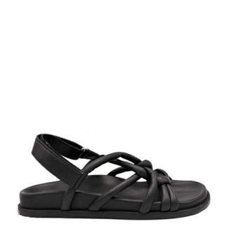 Elena Iachi Femme, Chaussures, Noir, Taille: 40 EU Flat Sandales