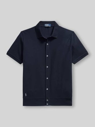 Polo Ralph Lauren Regular Fit Poloshirt mit durchgehender Knopfleiste aus reiner Baumwolle
