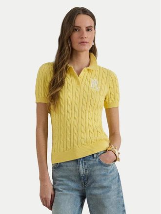 Lauren Ralph Lauren Poloshirt 200932224017 Hellgelb Slim Fit