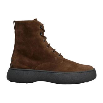 Tod's W.g. Schn&uuml;rstiefeletten - - Shoes - Herren - Braun - 44 EU