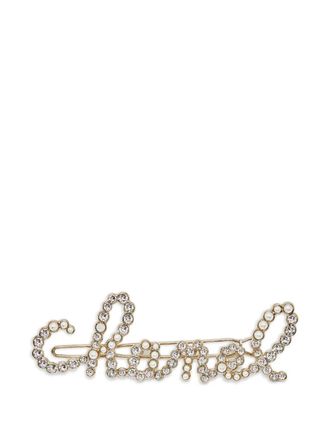 Chanel barrette &agrave; logo - Or