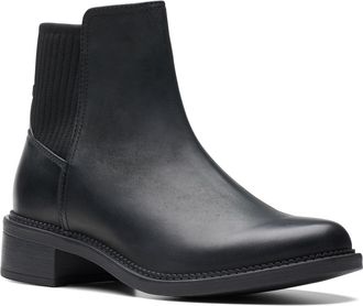 Clarks Maye Palm Fashion Stiefel f&uuml;r Damen, Schwarz Leder, 7.5