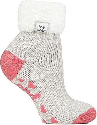 Heat Holders 1 paire chaussettes antidérapantes de lit femme duveteux hiver en 8 couleurs 37-42 eur (HHL23)