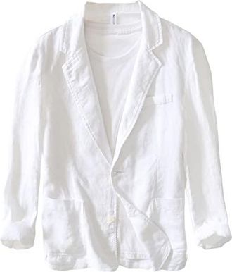 ICEGREY Blazer Homme Col Châle Slim Fit, Veste de Costume Formel Travail Veste de Fête, Blazer Business Homme Veston Homme, Blanc, S