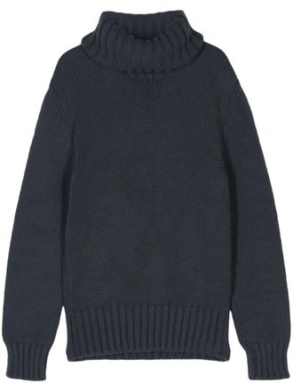 Saint Laurent pull en laine (années 1990) - Bleu