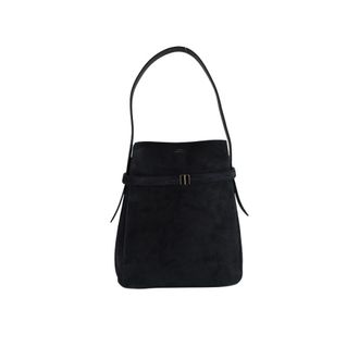 Toteme Sac seau en daim ceintur&eacute; - Femme - Sacs - Noir - Taille: ONE Size