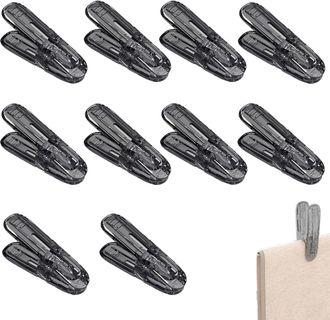 Generico Strandtuchclips, zum Trocknen von Bettdecken, Strandtuch, Kleidung, winddichte Nadeln, 10 x gro&szlig;e feste Klammern f&uuml;r Bettdecken, W&auml;scheklammern f&uuml;r De