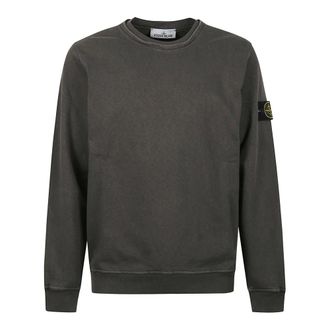 Stone Island Homme, Sweatshirts et sweats &agrave; capuche, Gris, Taille: 2XL Logo SweaT-shirt