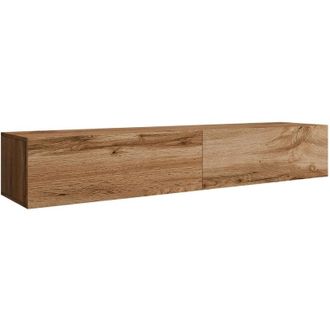 Mirjan24 Mobilier1 - Meuble tv Venenou 123, Ch&ecirc;ne wotan, Le nombre de portes: 0, Nombre de tiroirs: 0, 180x30x40cm