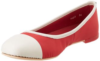 Art Lens, flache Sandalen für Damen, Red-Cream, 37 EU, Red Cream, 37 EU