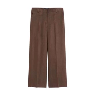 Max Mara Femme, Pantalons, Brun, Taille: 32 FR Malizia Wide Pantalons