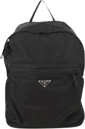Prada unisex, Pre-owned, Noir, Taille: ONE Size Sac &agrave; dos en nylon Pre-owned