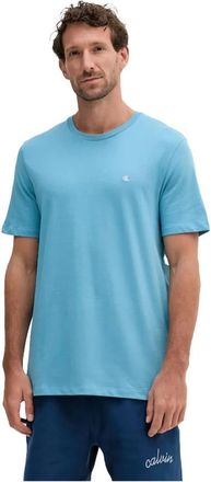 Calvin Klein Homme, Tops, Bleu, Taille: 2XL T-shirt ras du cou