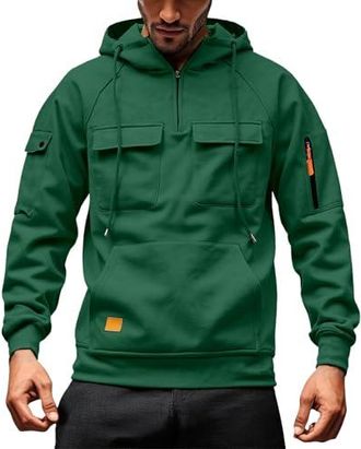 Generic Sweat &agrave; capuche &eacute;pais de couleur unie pour lautomne et lhiver, sweat-shirt d&eacute;contract&eacute; avec poche pour les jeunes, confortable et &eacute;l&eacute;gant, GN2., XXL