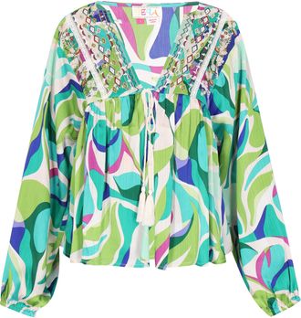 Izia Bluse Frauen aqua mehrfarbig