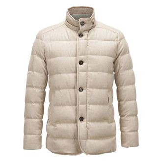 Moorer Nolde-LS9 Daunenjacke - - Jackets - Herren - Beige - L