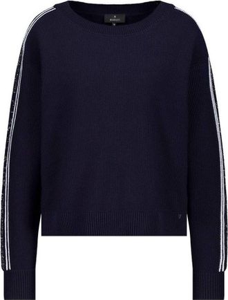 Monari Rundhalspullover 410385 Streifendetails