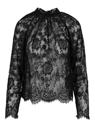 Self Portrait Blouse - Noir