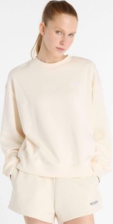 New Balance Sport Essentials - Sweat ras de cou en tissu &eacute;ponge - Permafrost-Blanc