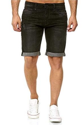 Indicode Short en jean Kaden, Noir, M
