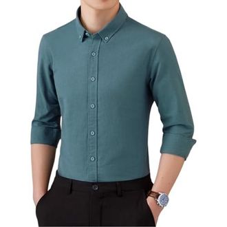 Generic Chemise Oxford classique &agrave; manches longues pour homme, chemise d&eacute;contract&eacute;e pour le printemps et lautomne, Couleurs 6, 4XL