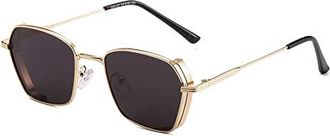 Generic Lunettes de soleil en métal irrégulier punk 2025 design extérieur vacances pare-soleil lunettes décoratives (couleur : C, taille : moyen), C, Taille u