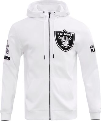 Pro Standard Mens NFL Detroit Lions Classic Chenille Kapuzensweatshirt mit durchgehendem Rei&szlig;verschluss Wei&szlig; 2XL
