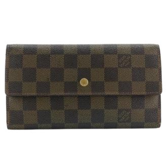 Louis Vuitton Pre-owned Portefeuille Tresor International Damier Long Wallet - - Pre-owned - Damen - Braun - ONE SIZE