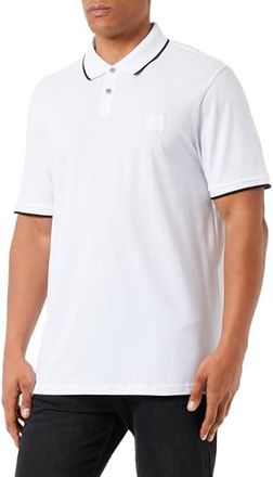 BOSS Hommes Passertip Polo Slim en piqu&eacute; de Coton Stretch d&eacute;lav&eacute;