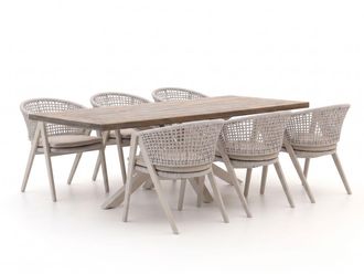 Manifesto Furniture Manifesto Valsecca/Montorio 220cm dining tuinset 7-delig