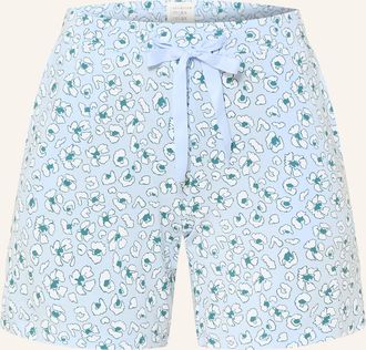 Schiesser Schlafshorts Mix+Relax blau