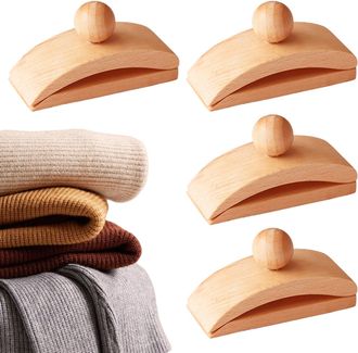 Generic Quilt Hanger | 4pcs Holz Wandteppiche Und Quilthalter Für Die Wandanzeige | Deckenclip -Kleiderbügel, Wandmontierte Quilt -Rack Für Hängende Wandteppi
