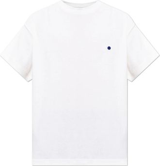 Jil Sander Baumwoll-T-Shirt mit Rundhalsausschnitt - - Tops - Herren - Wei&szlig; - M