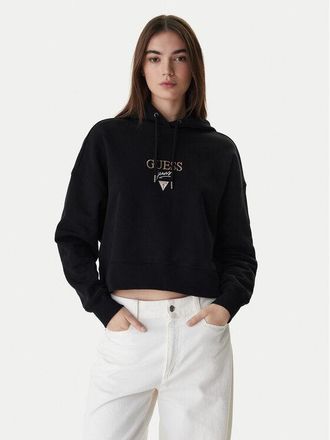 Guess Sweatshirt W6RQ00 K68I4 Schwarz Relaxed Fit