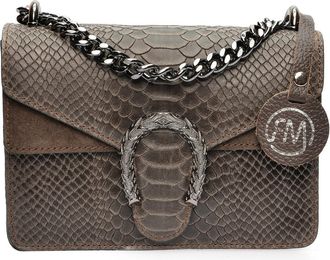 Roberta M Kastanienbraun Rindsledertasche