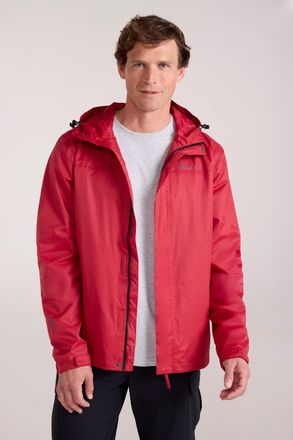 Mountain Warehouse Torrent Jacke, wasserfest f&uuml;r Herren (Dunkelrot)